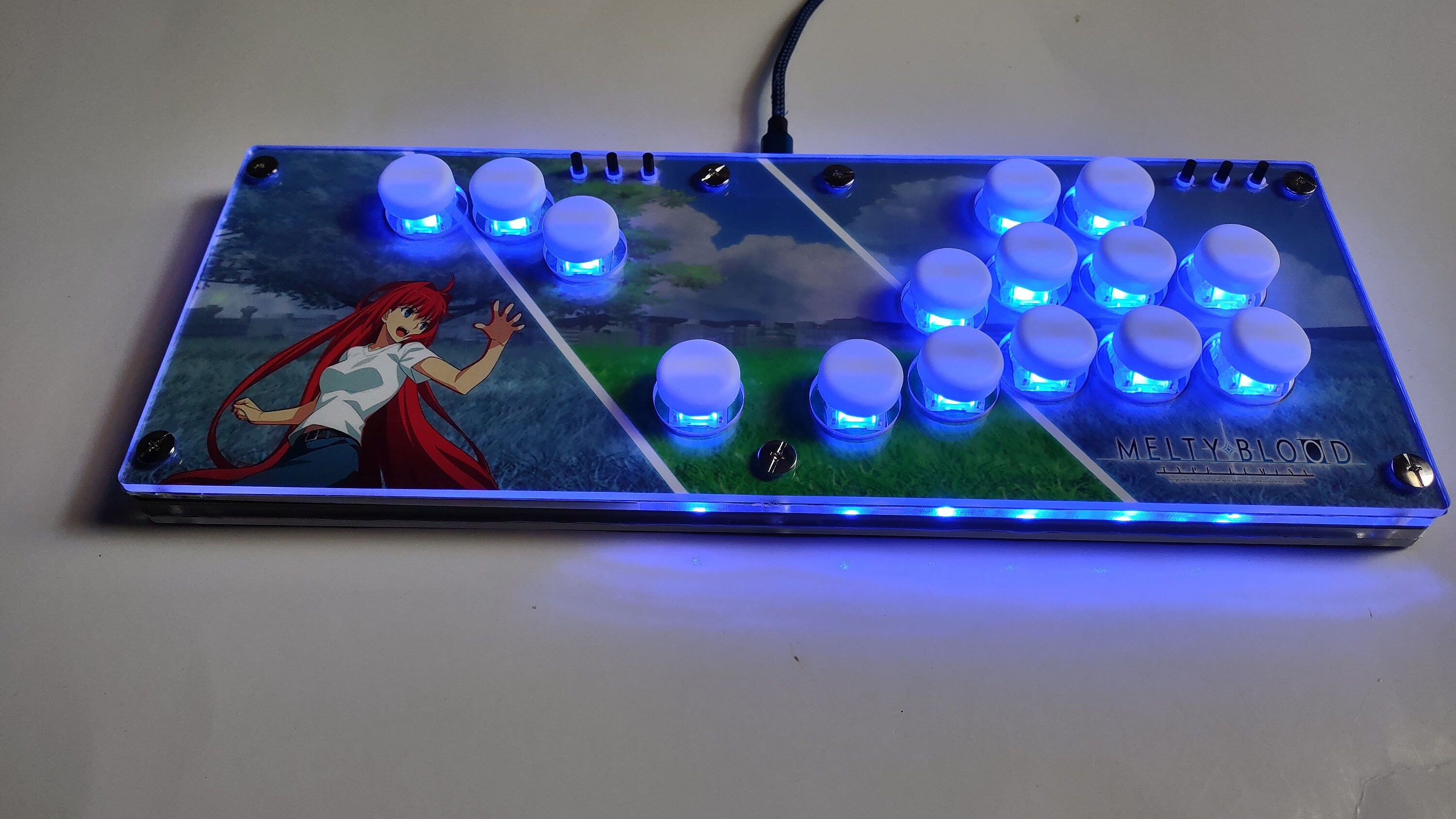 Clear AS split Stickless Arcade Controller for Consoles ps3,ps4,switch ...