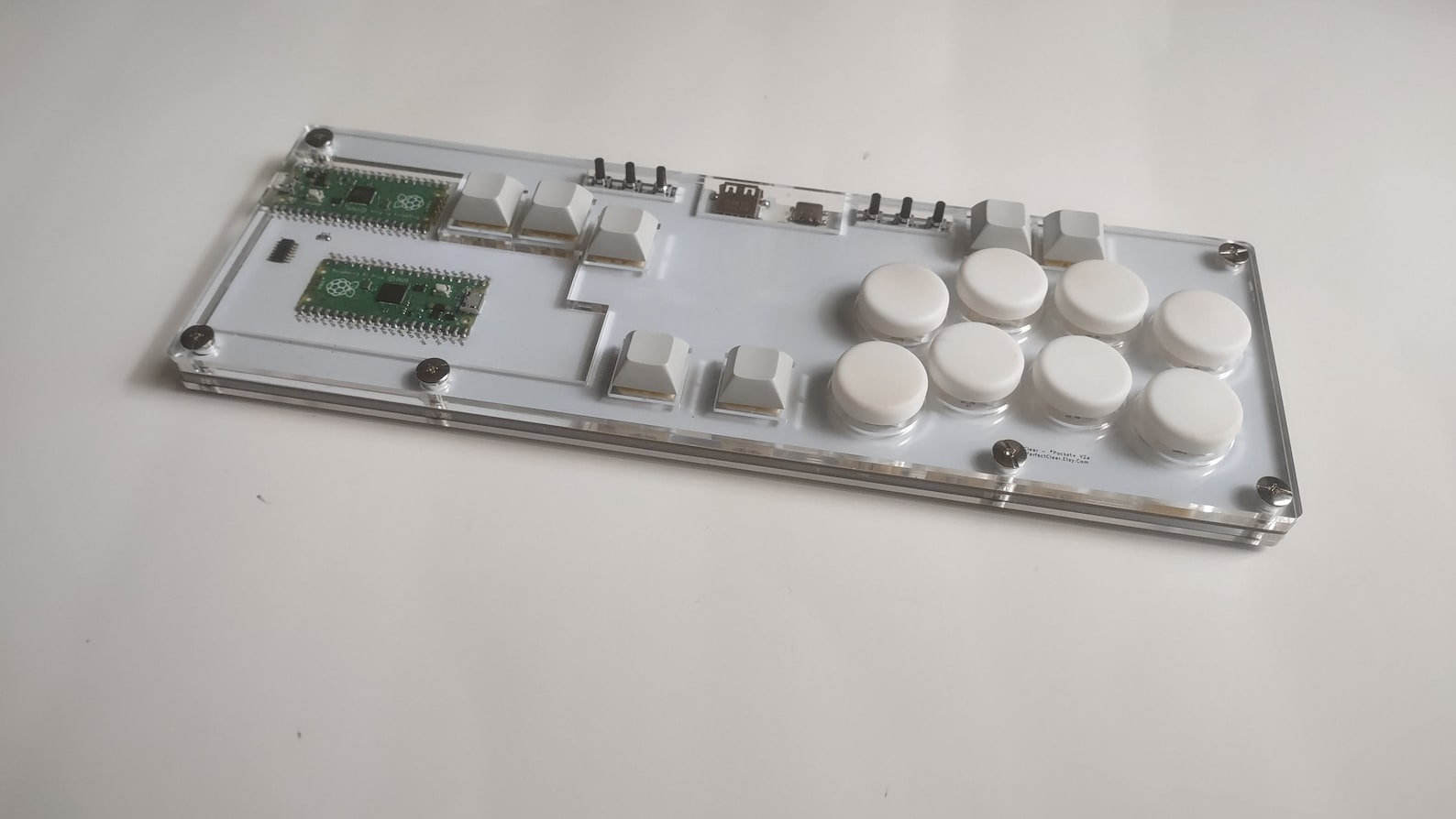 Clear Pocketxt V2 | Split Layout Stickless Controller for Consoles [PS3 ...