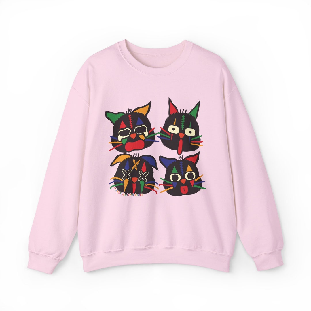 Kidcore Cat Sweatshirt / Kidcore Sweatshirt / Kidcore Clothing ...
