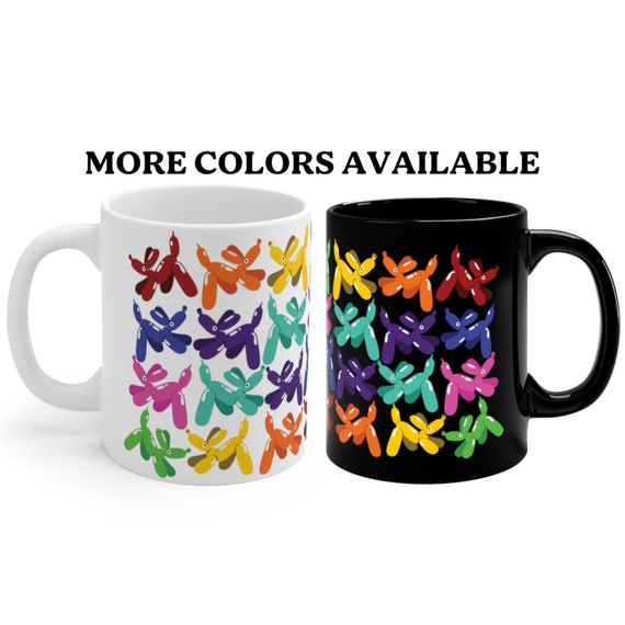 Balloon Dog Mug / Colorful Mug / Cute Coffee Cup / Kidcore Mug - Etsy