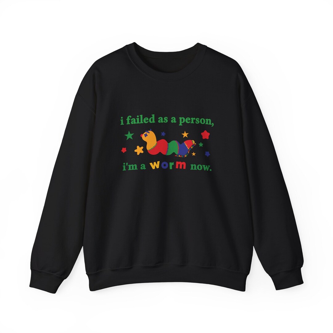 Helminthology Sweatshirt / Funny Worm Sweater / Kidcore Clothing ...