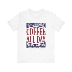 Coffee Shop Shirt / Cute Cafe Tshirt / Retro Shirt / Vintage Aesthetic ...