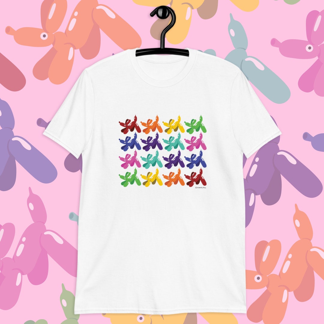 Dog Balloon Tee / Unisex Kidcore Clothing / Clowncore Shirt / Indie ...