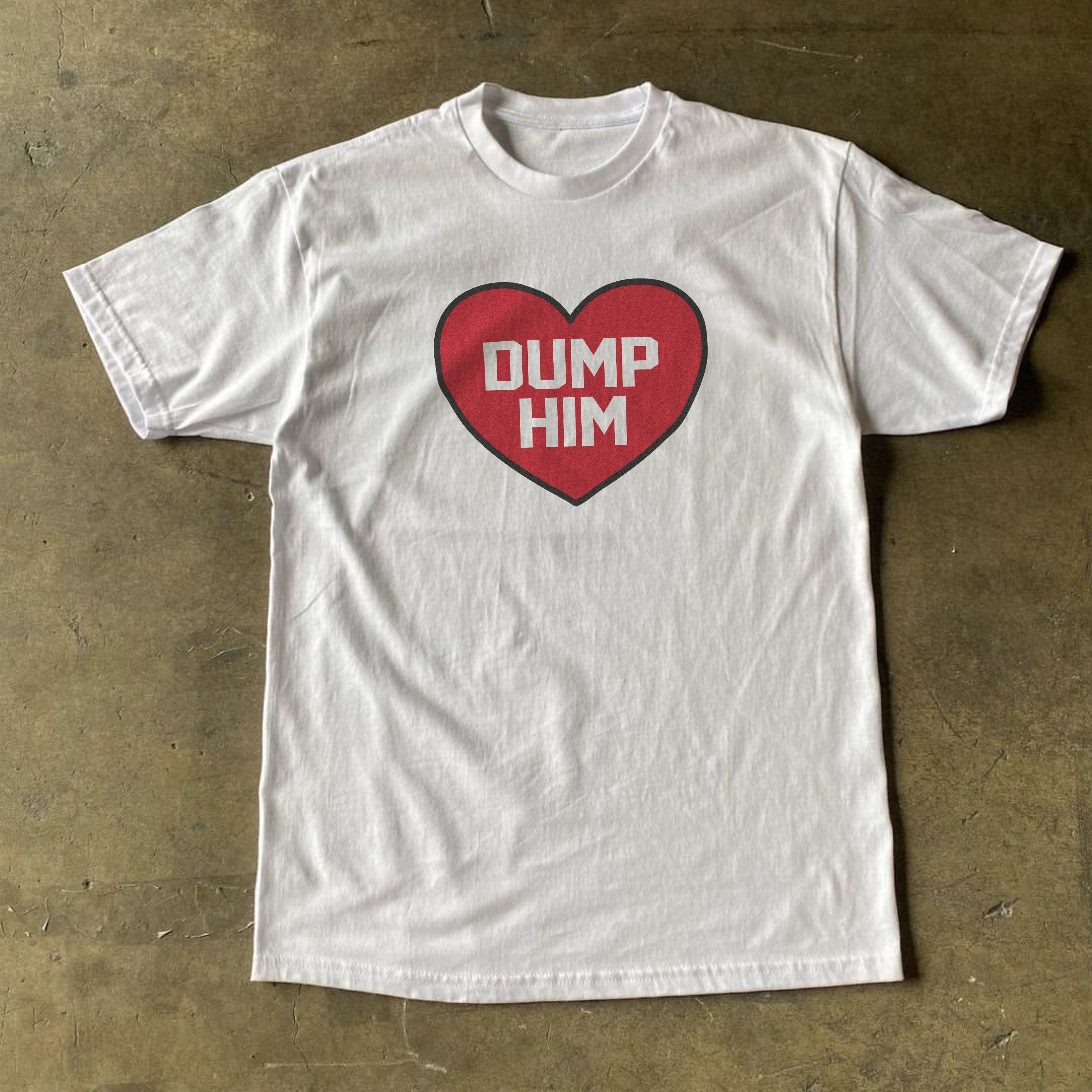 Dump Him Shirt / Red Heart Y2K Shirt / Y2K Clothing / Y2K - Etsy