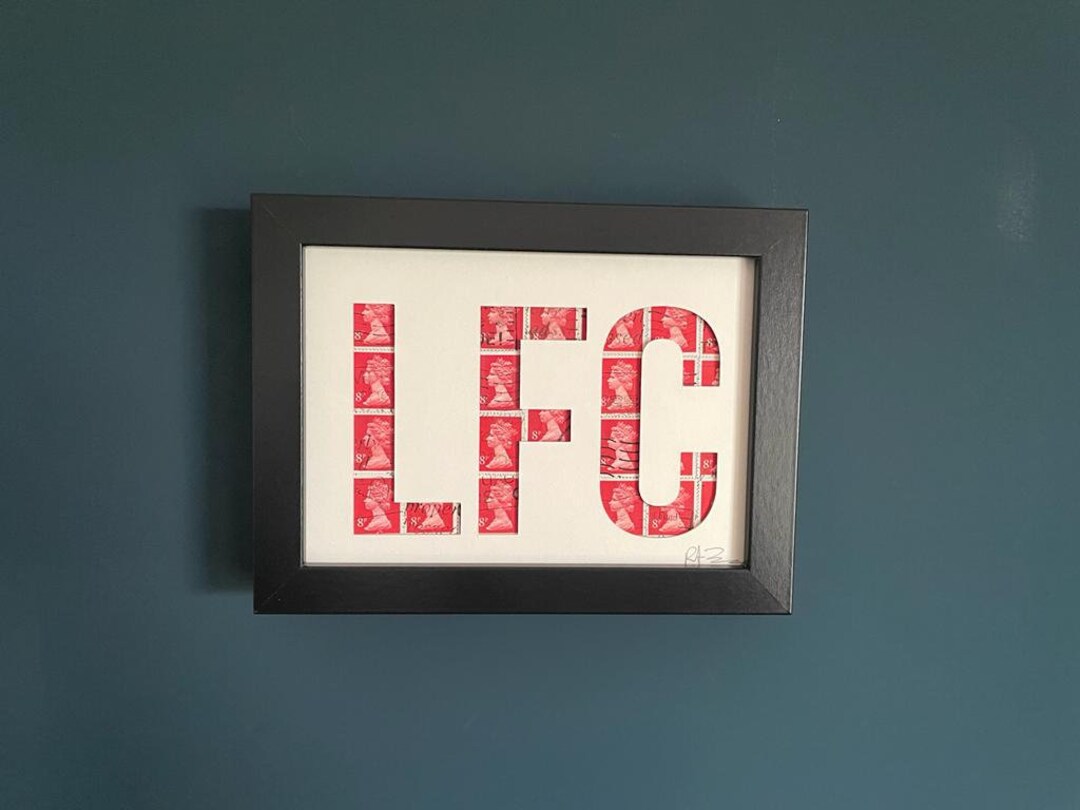 Liverpool Football Club LFC Stamp Art - Etsy