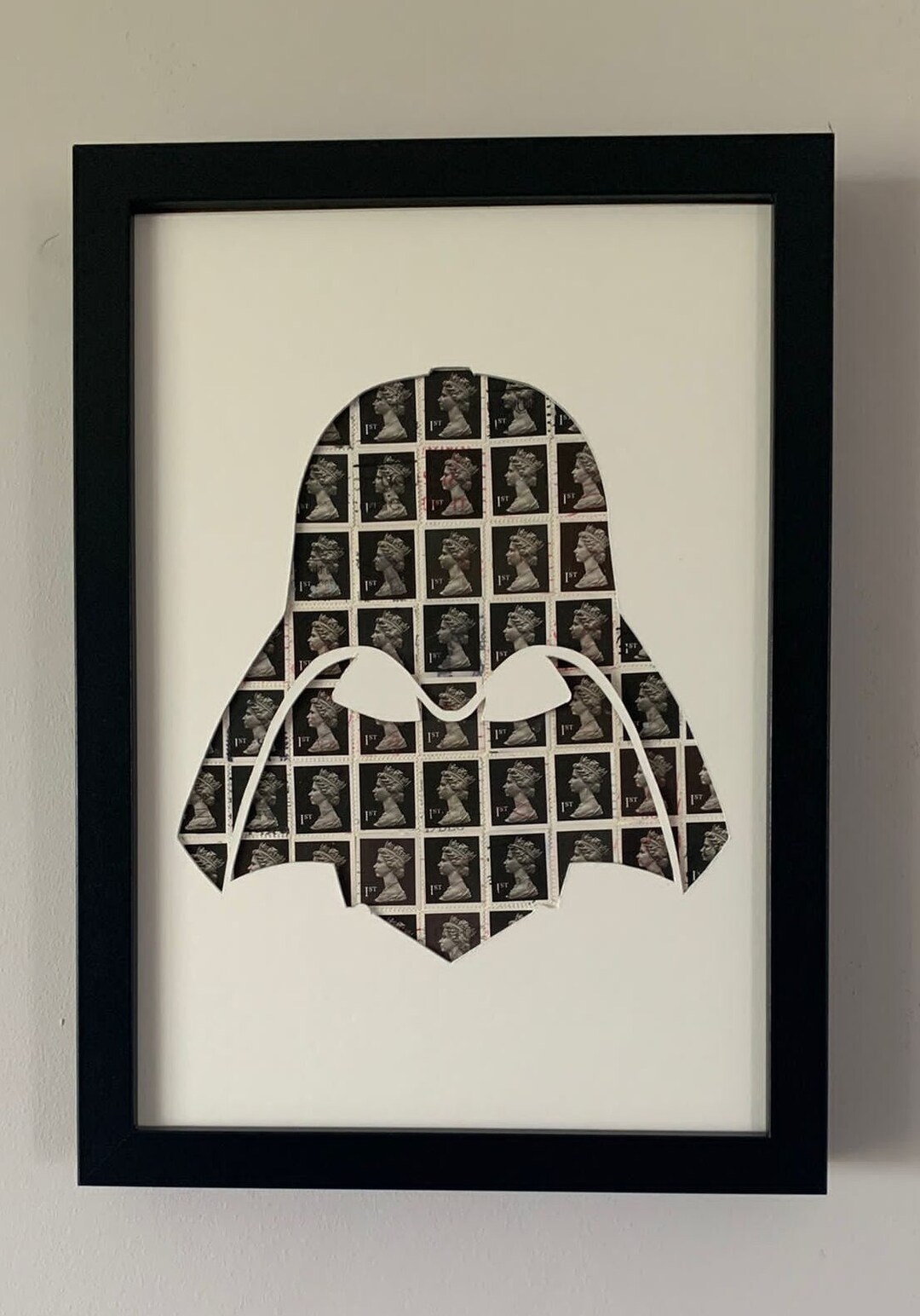 Star Wars Darth Vader Stamp Art - Etsy