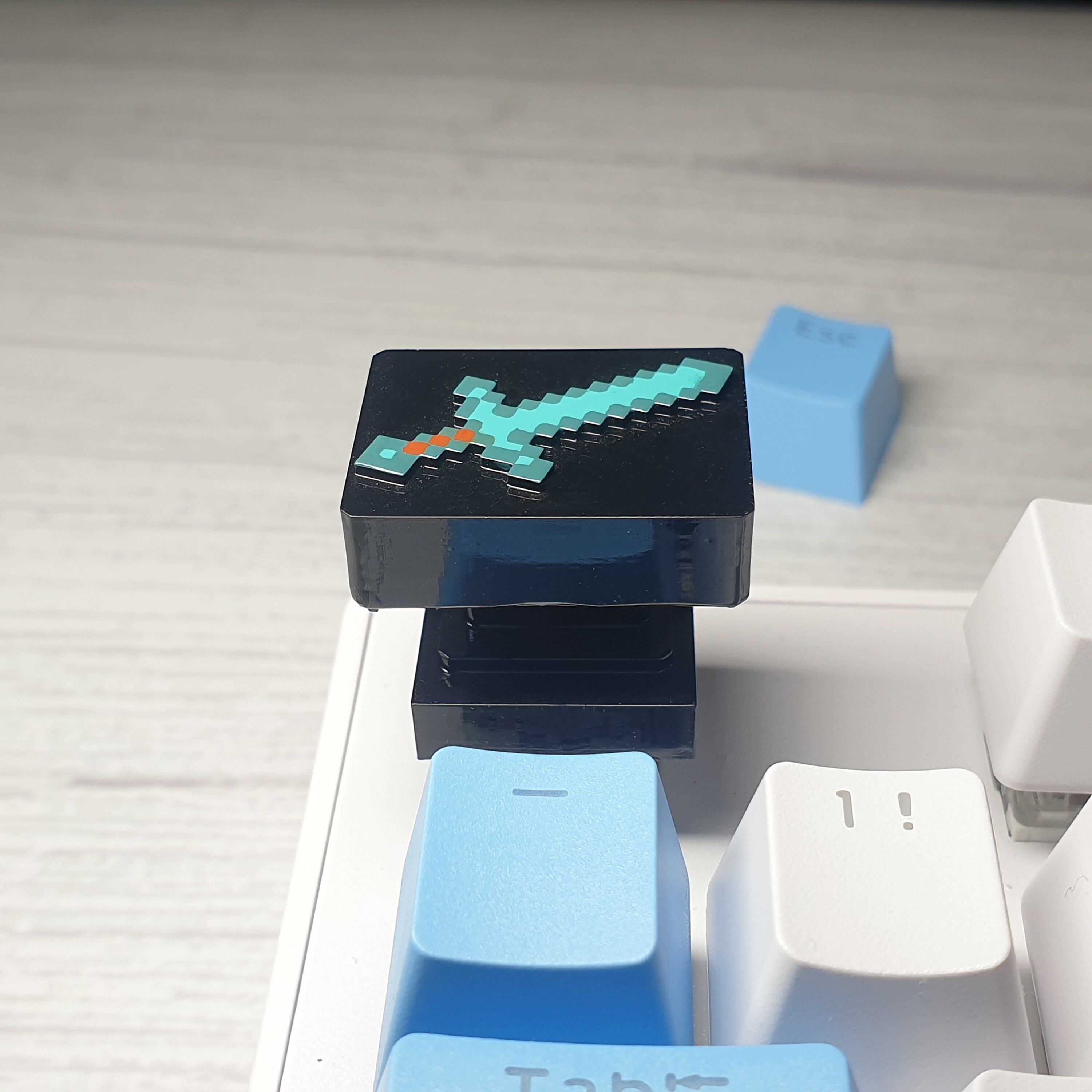Minecraft Inspires Custom Made Keycap Anvil Keycap Diamond - Etsy