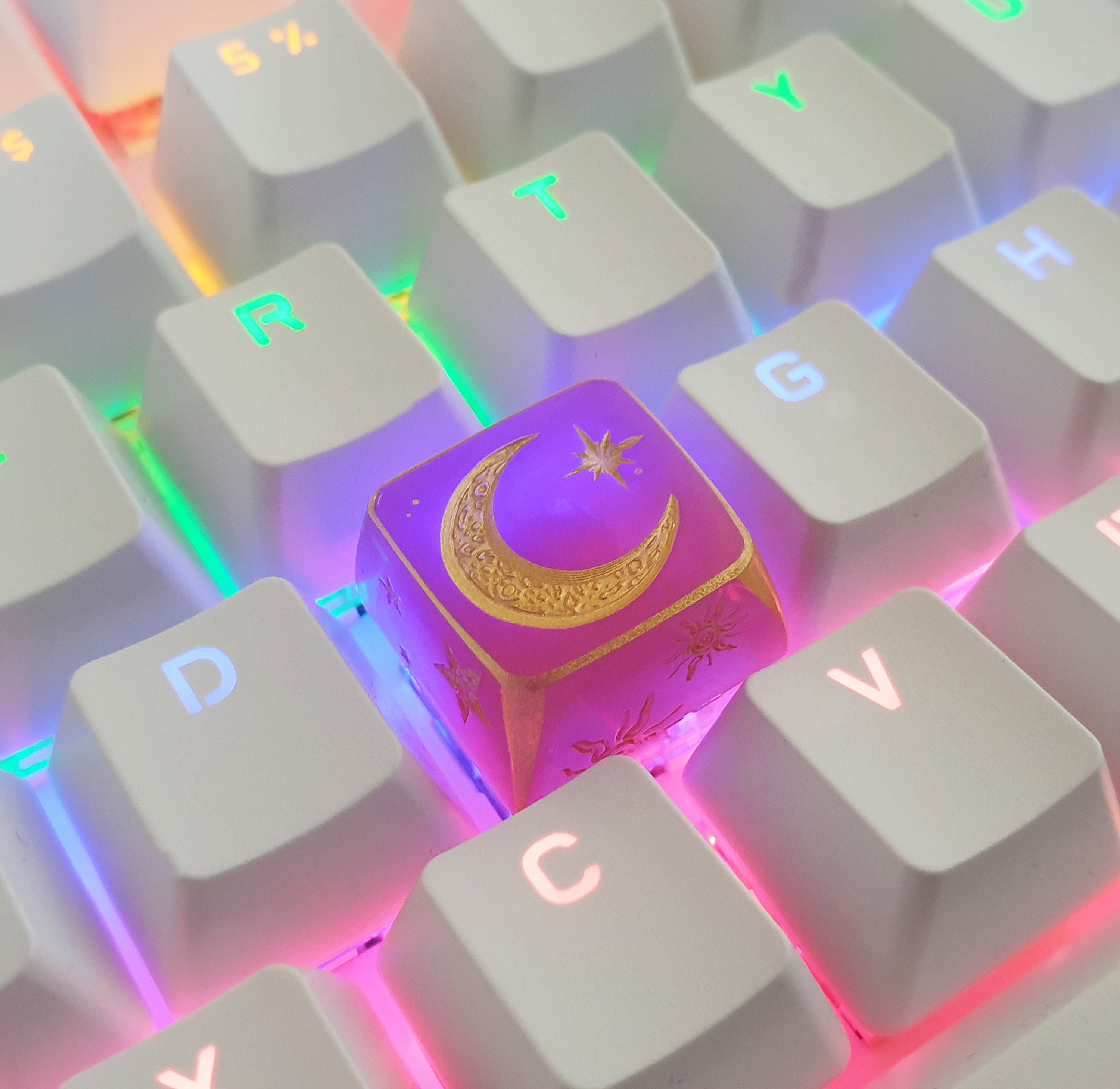 Moon Keycap/ Sun Keycap/ Artisan Keycap/ OEM Profile Keycap / - Etsy