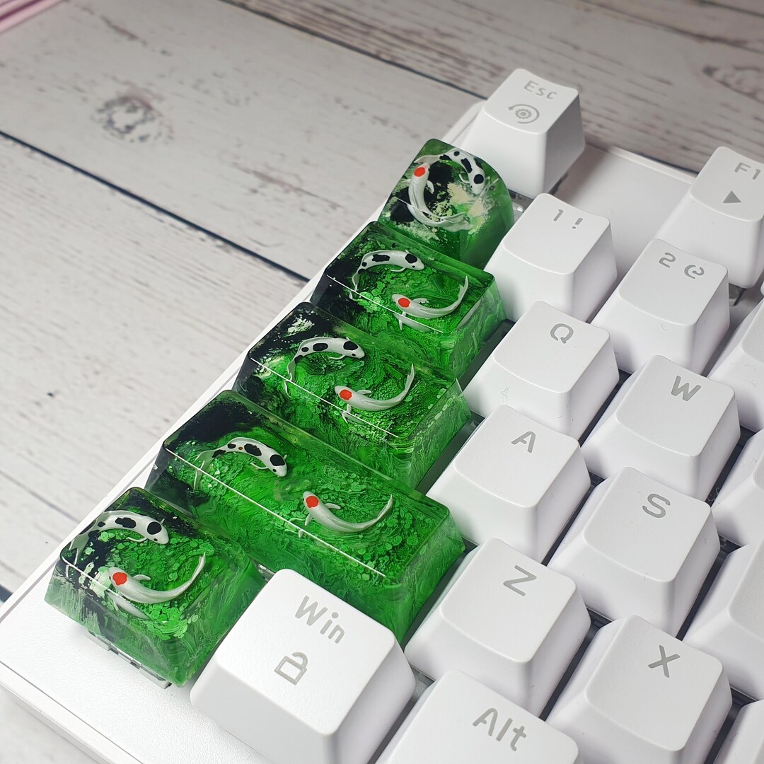 Koi Keycap SET Handmade Resin Keycap Artisan Keycap Handmade Resin ...