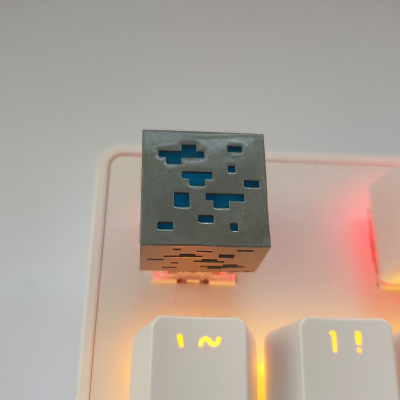 Minecraft Inspired Ore Keycap/ Mechanical Gaming Keyboard/ 1u Keycaps ...