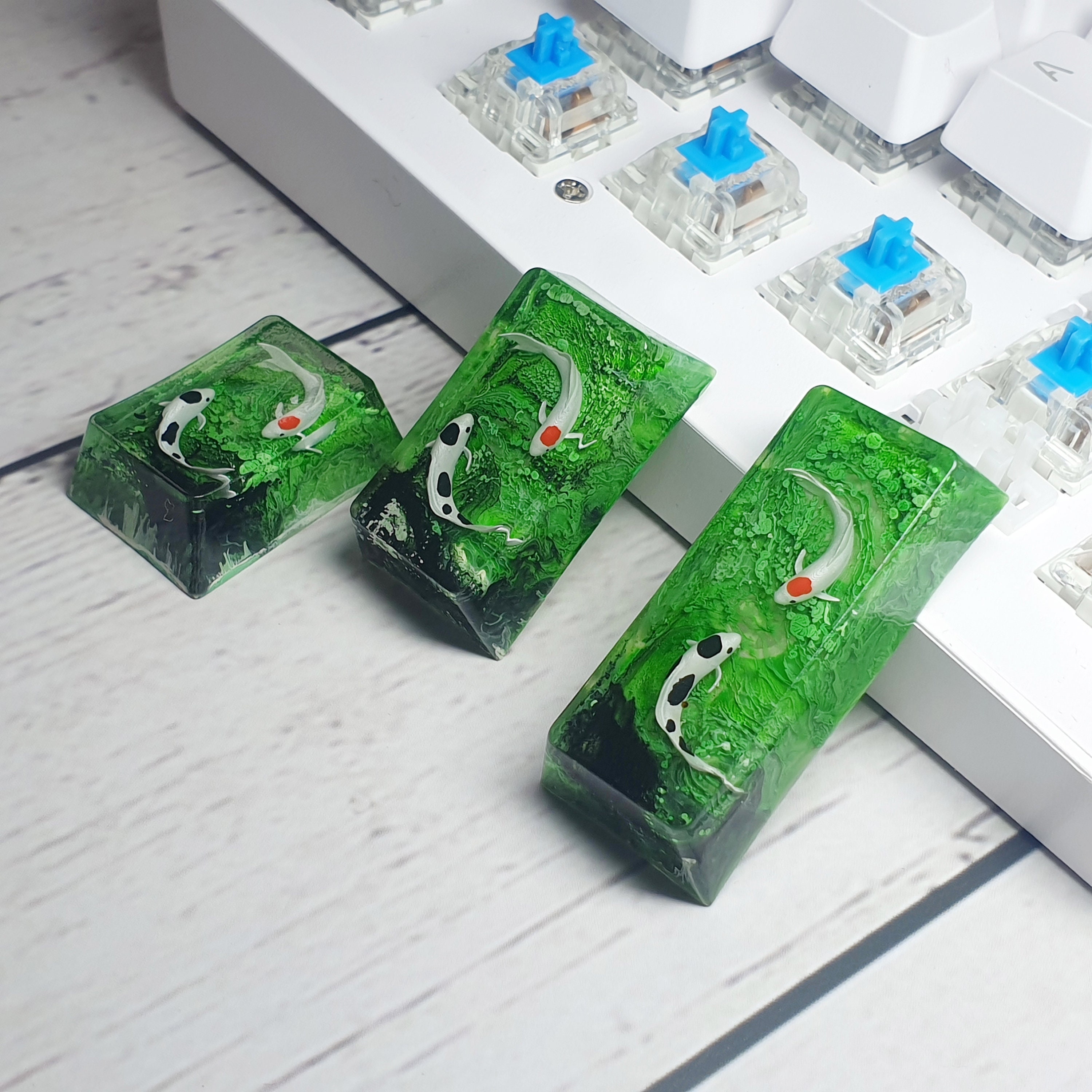 Koi Keycap SET Handmade Resin Keycap Artisan Keycap Handmade Resin ...