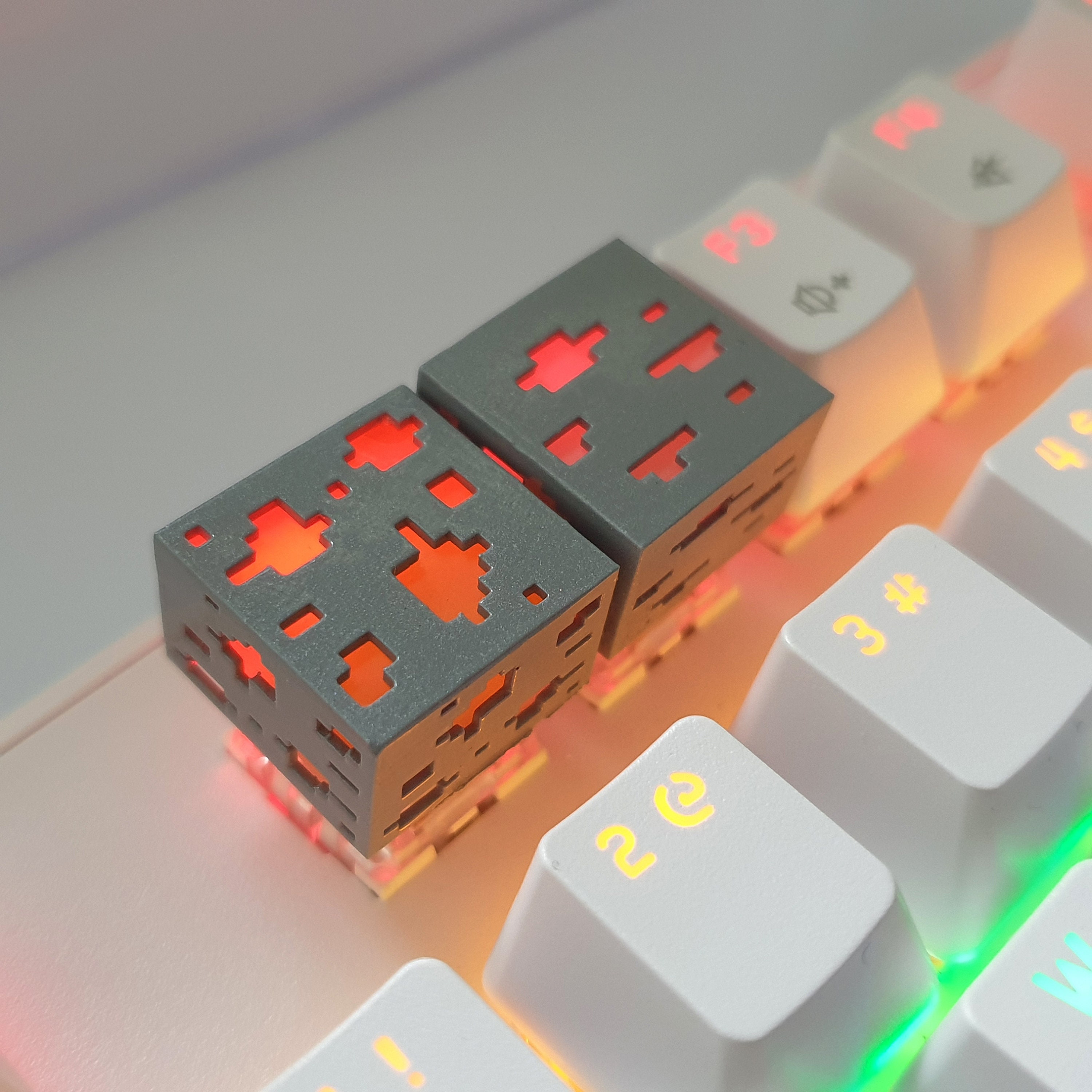 Minecraft Inspired Ore Keycap/ Mechanical Gaming Keyboard/ 1u Keycaps ...