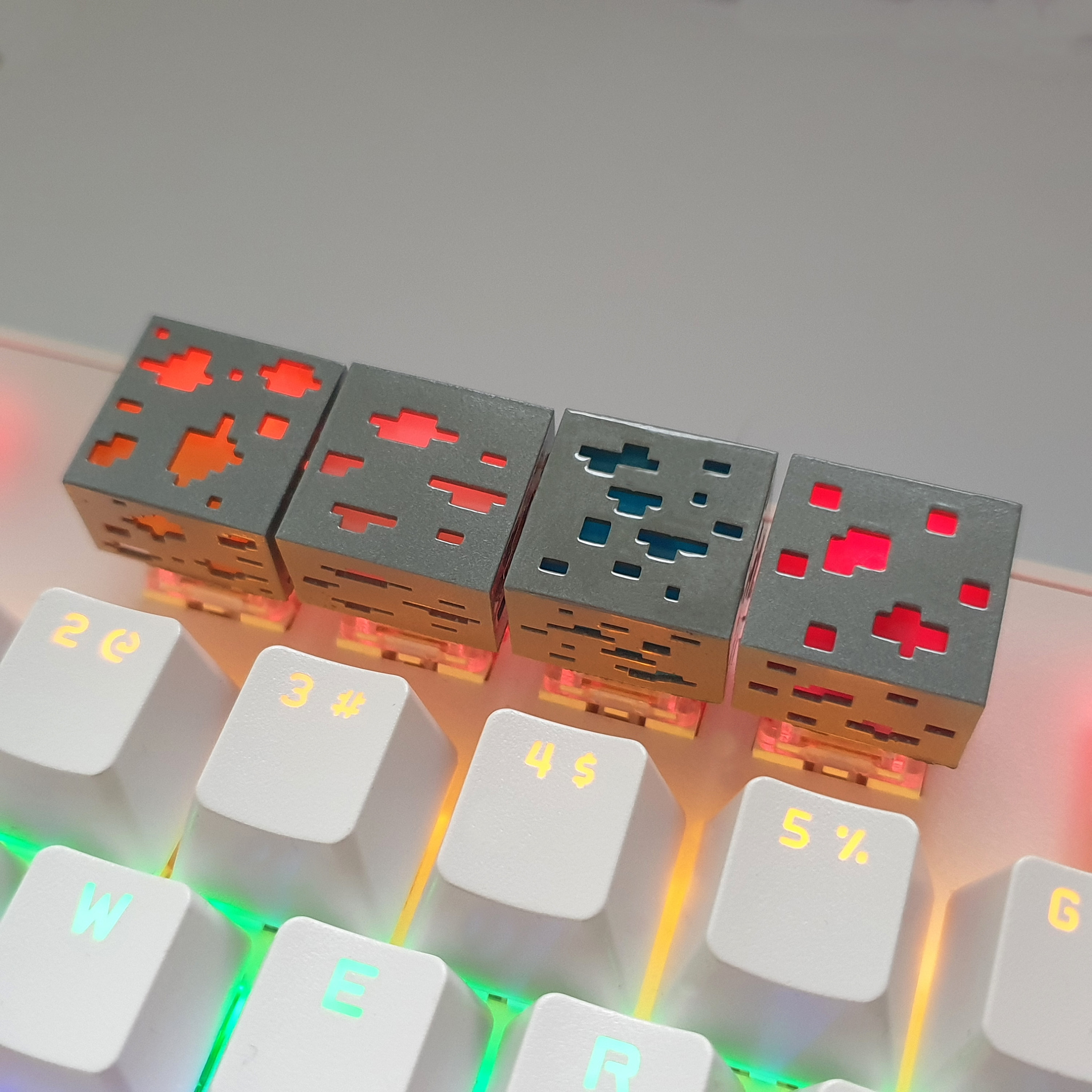 Minecraft Inspired Ore Keycap/ Mechanical Gaming Keyboard/ 1u Keycaps ...