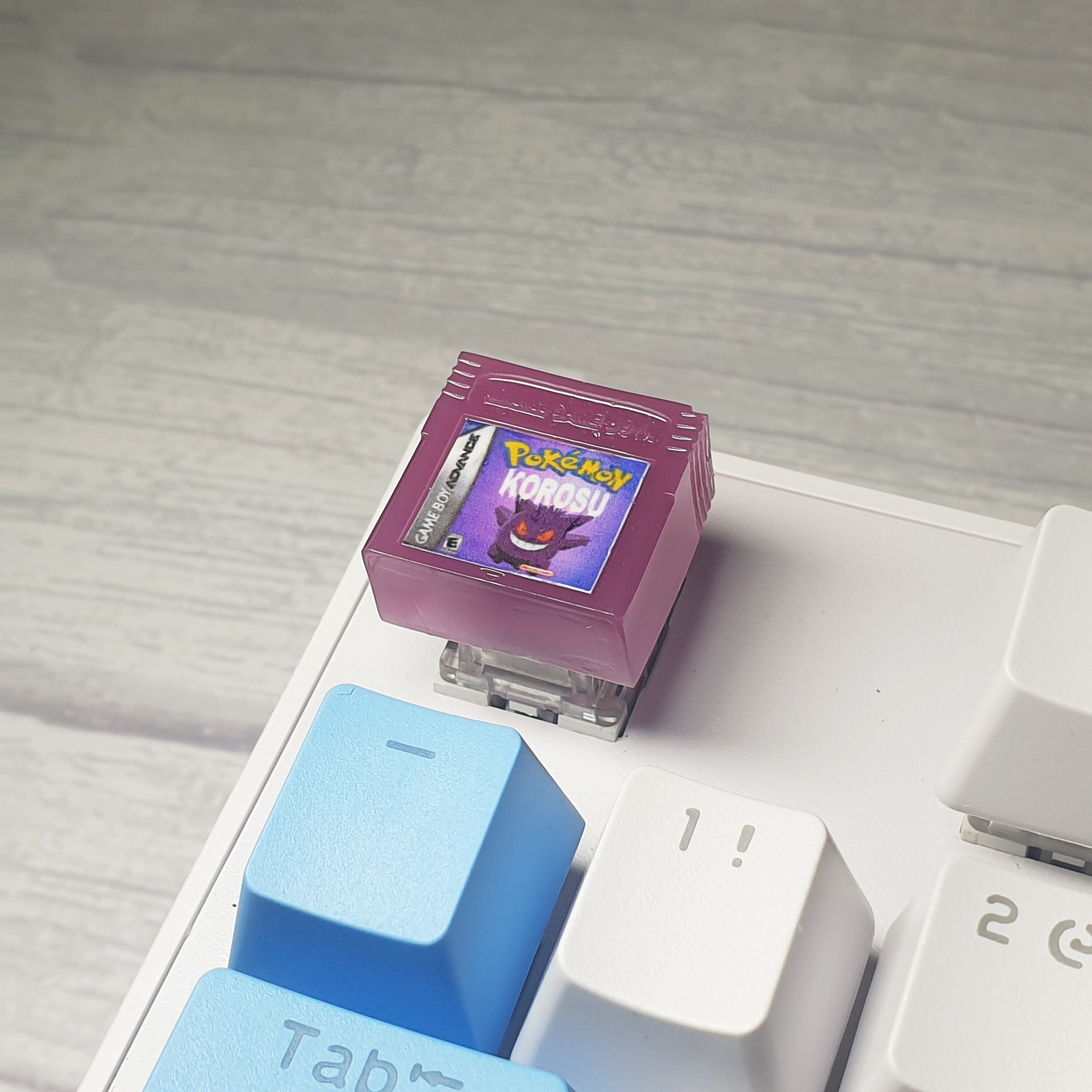 Gameboy Keycap, Custom Gameboy Keycap, Custom Anime Keycap, Resin ...