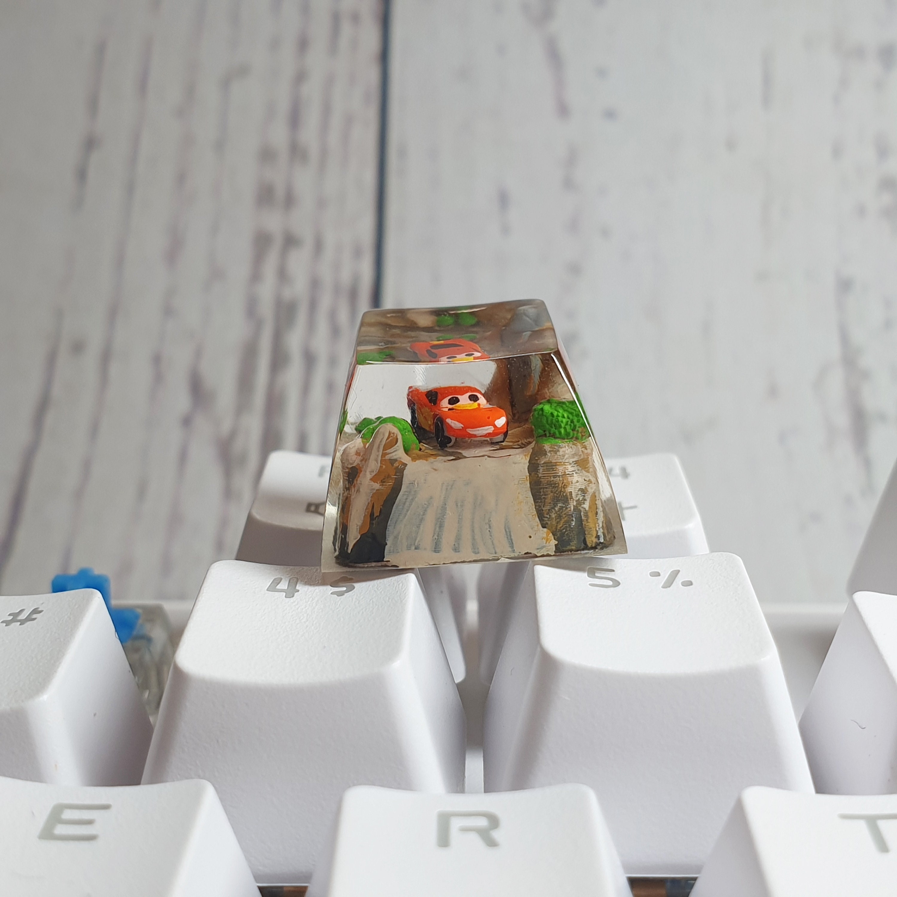 Car Artisan Keycap for Mechanical Keyboard, Red Car Keycap, Custom ...