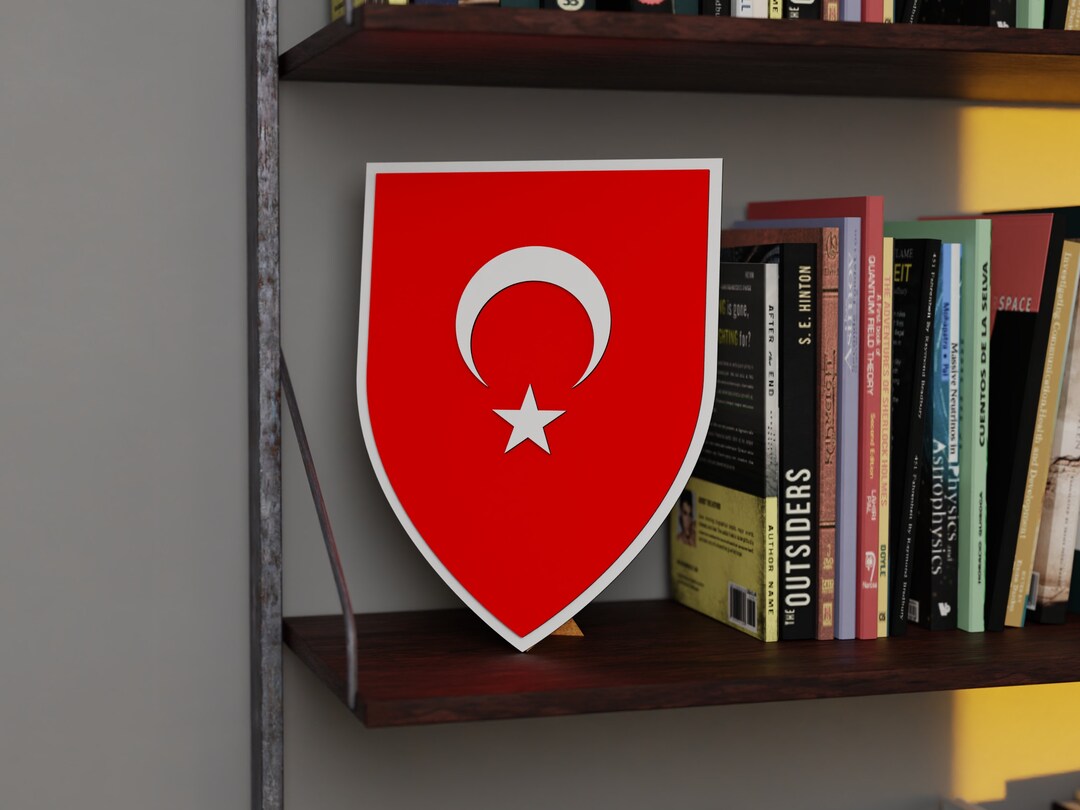 Turkish Wooden Shield Türkiye Flag Turkey Istanbul - Etsy
