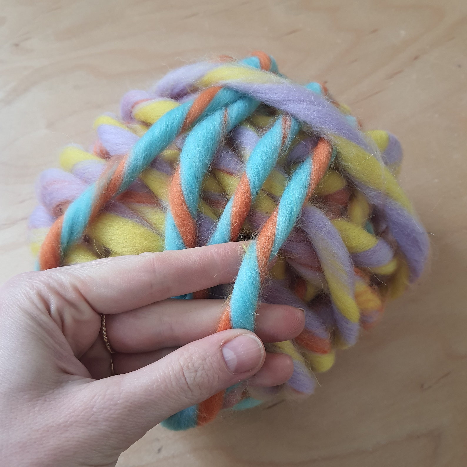 Super Chunky Yarn Bulky Jumbo Giant Hand Spun Wool for - Etsy
