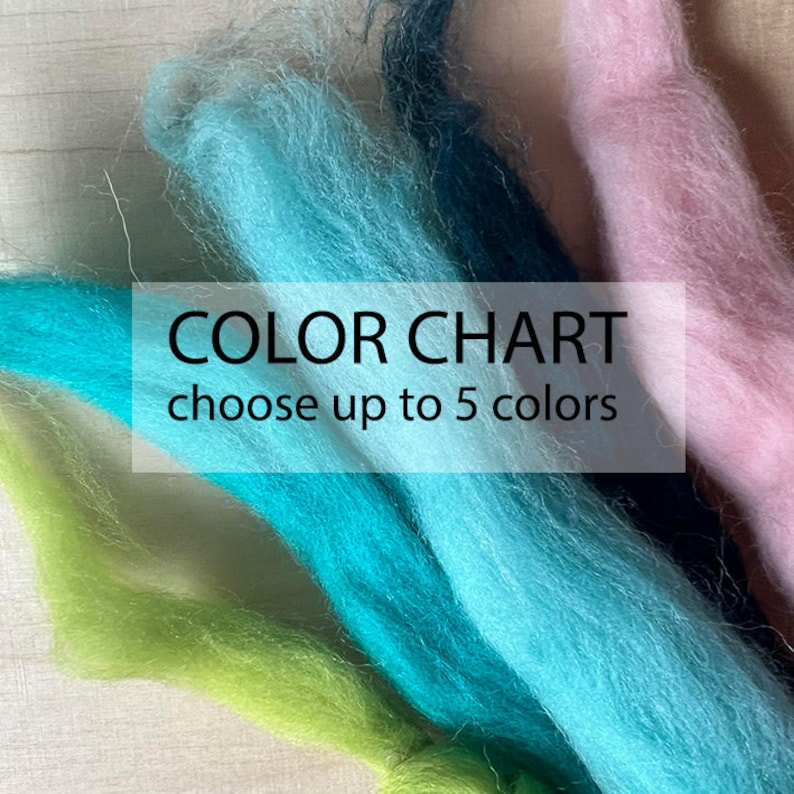 COLOR Chart 5 Colors - Etsy