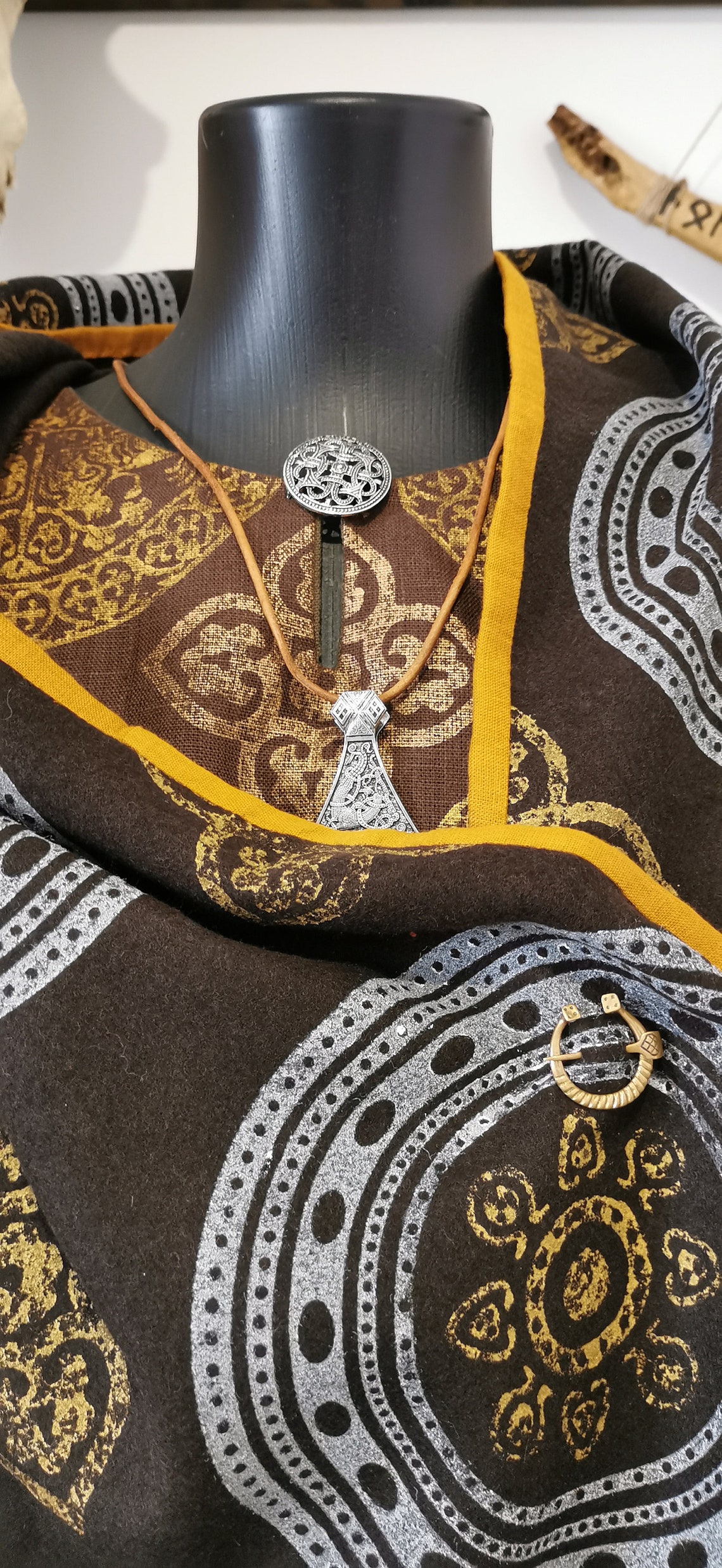 Made to Order Block Print Viking Cloak - Etsy