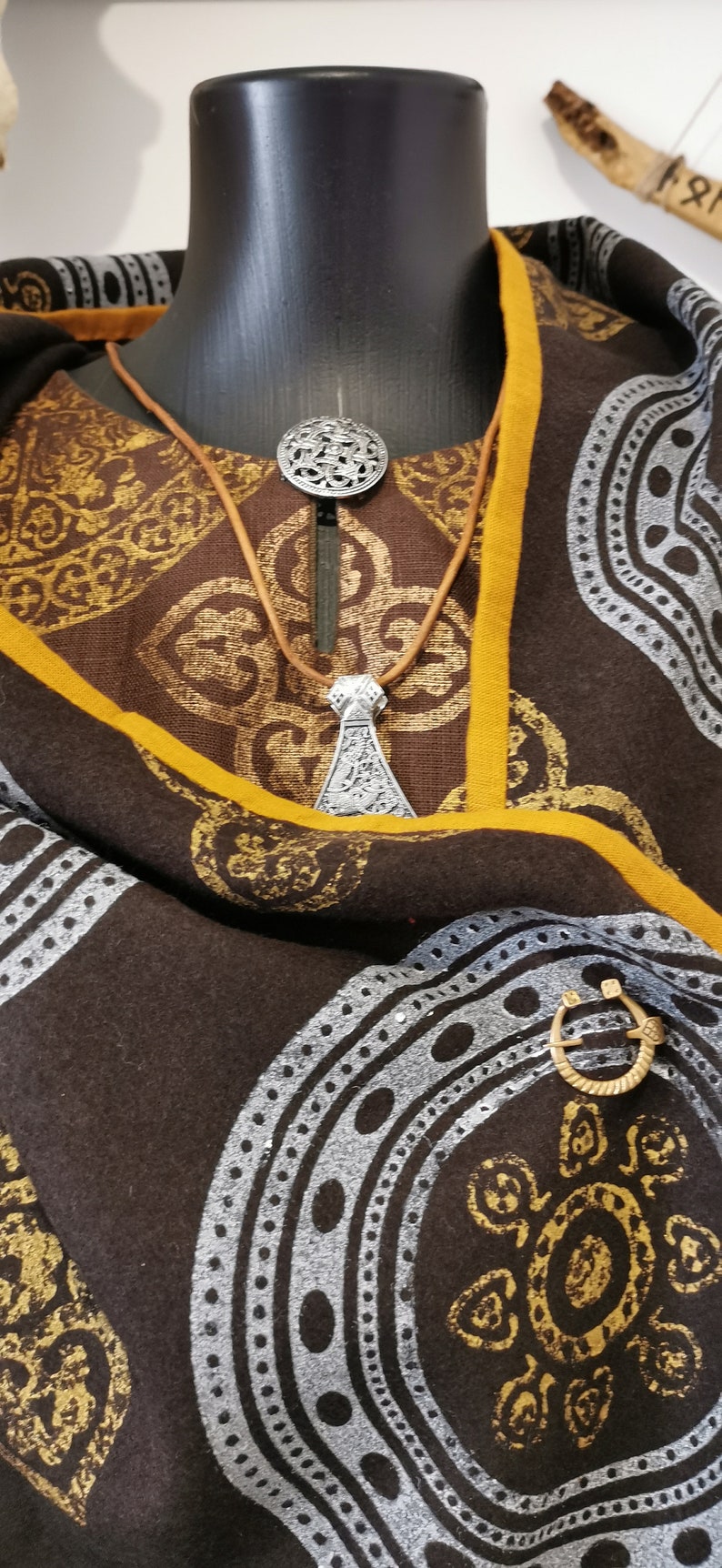 Made to Order Block Print Viking Cloak - Etsy