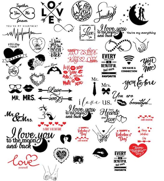 Love Bundle Files SVG Cut Files Vector Files Circuit - Etsy
