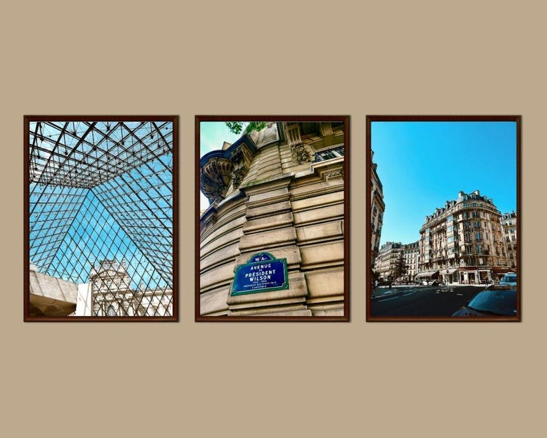 Paris Photos Louvre Museum Historical Streets Collage Photos, Painting ...
