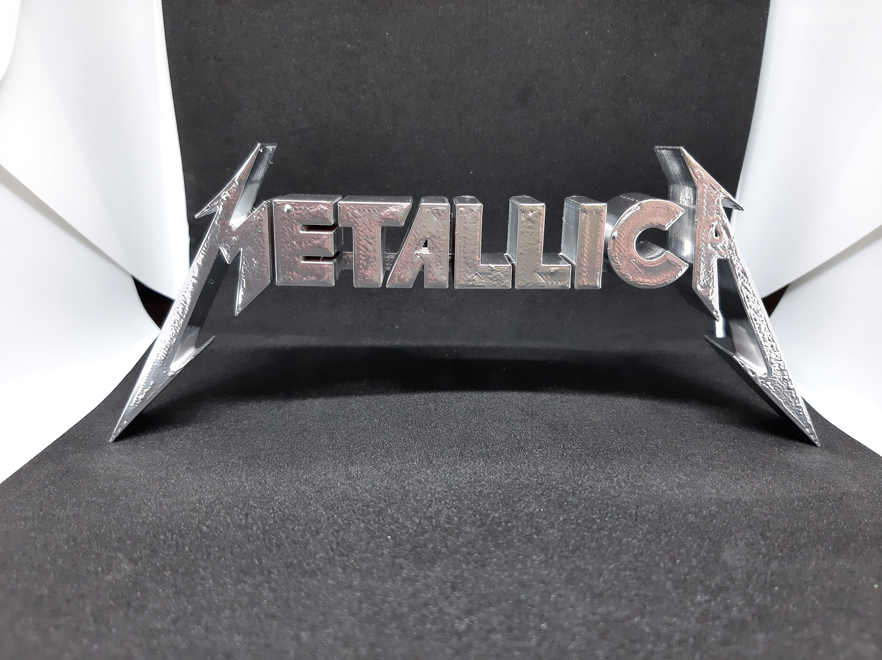 Metallica 3D Printed Logo Geek, Gamer, Rock Band, Music Gift, PLA ...