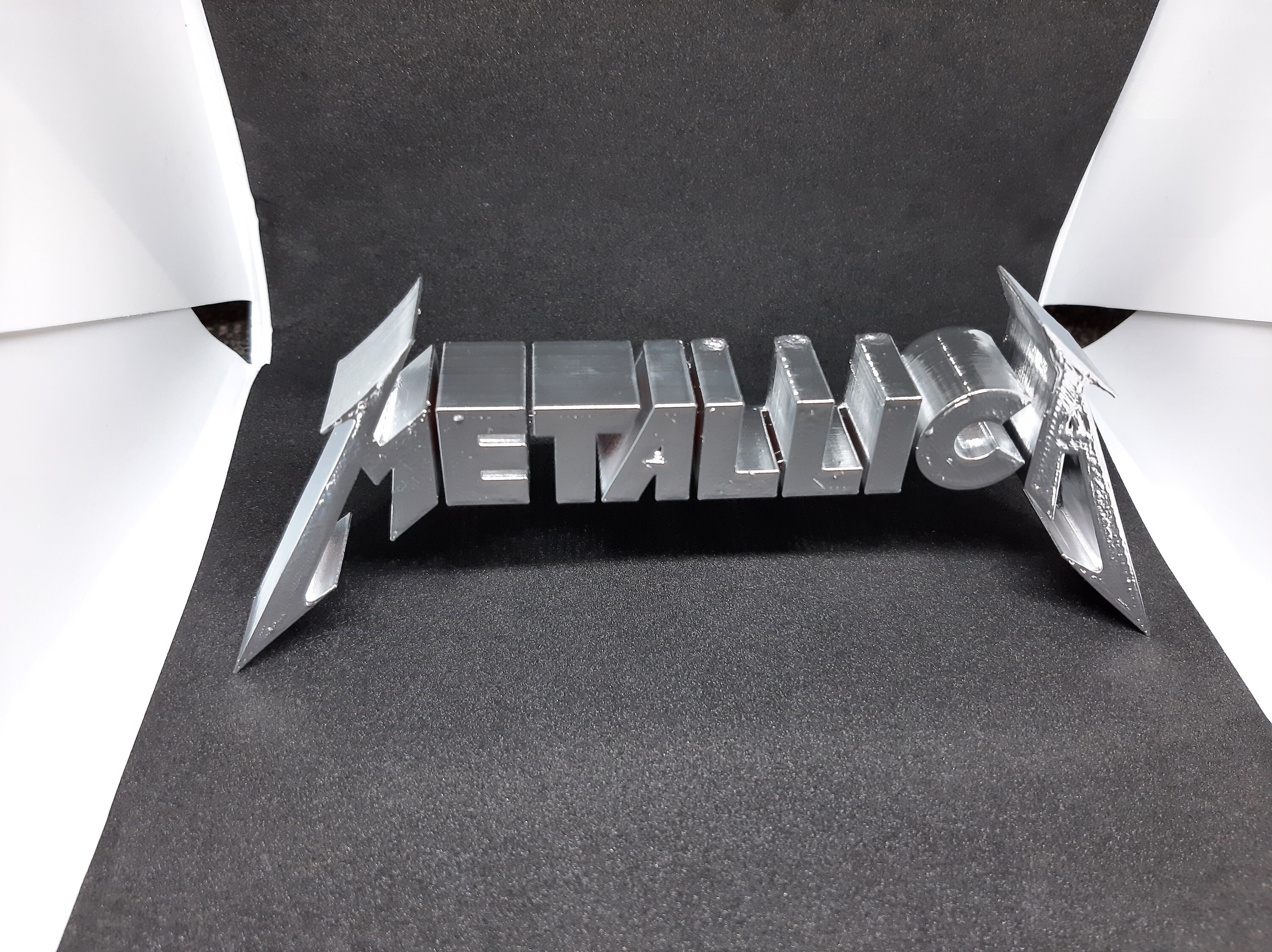 Metallica 3D Printed Logo Geek, Gamer, Rock Band, Music Gift, PLA ...