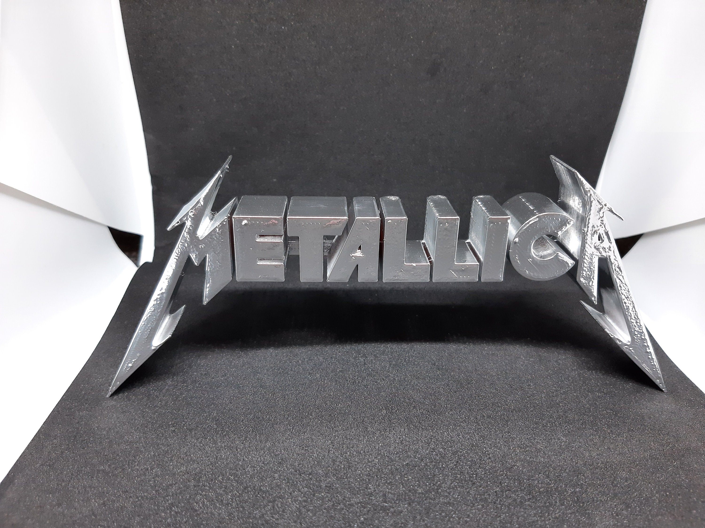 Metallica 3D Printed Logo Geek, Gamer, Rock Band, Music Gift, PLA ...