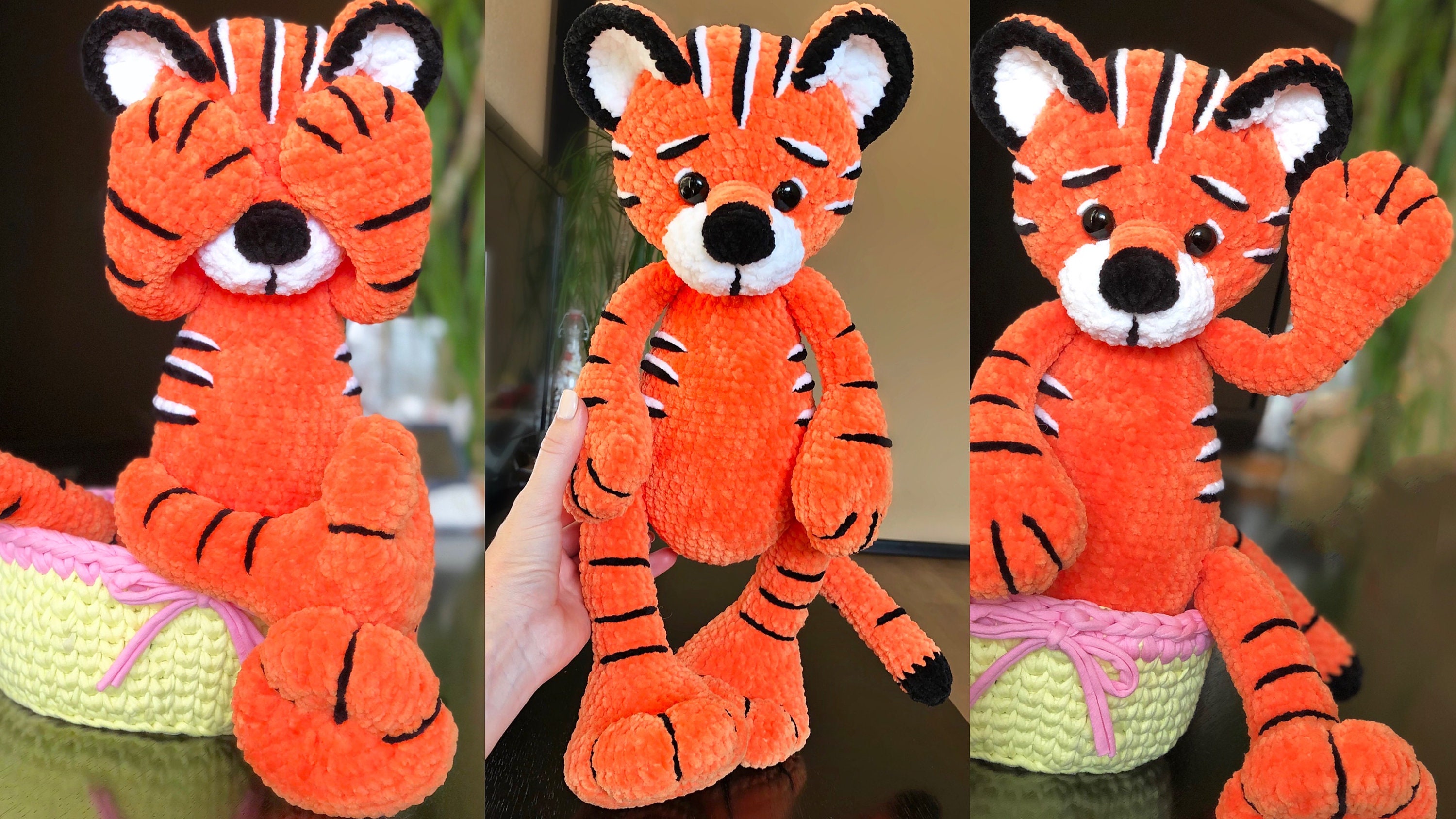 TIGER Big 40cm (15.7'') / Crochet Tiger PATTERN PDF (english Terms ...