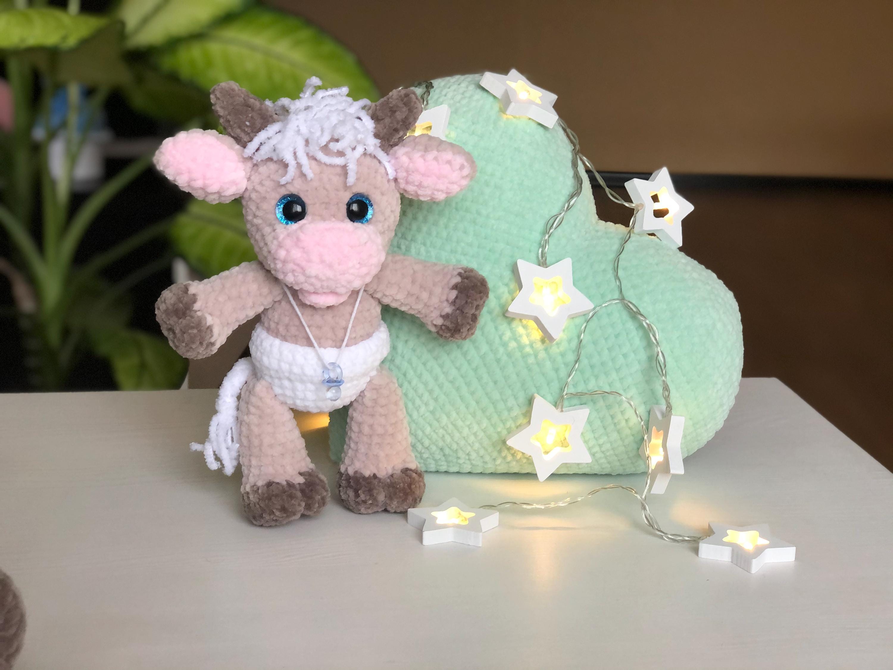 Baby BULL in Diaper Crochet Pattern / Crochet Bull PATTERN PDF (english ...