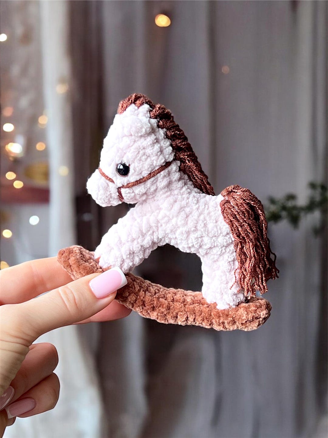 Crochet Pattern Rocking HORSE / Amigurumi Patterns Keychain PDF ...