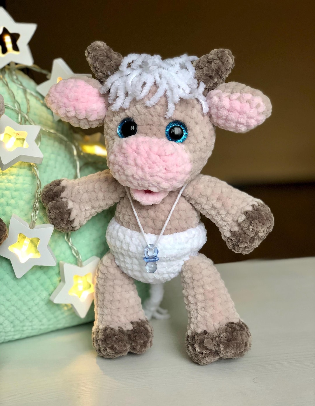 Baby BULL in Diaper Crochet Pattern / Crochet Bull PATTERN PDF (english ...