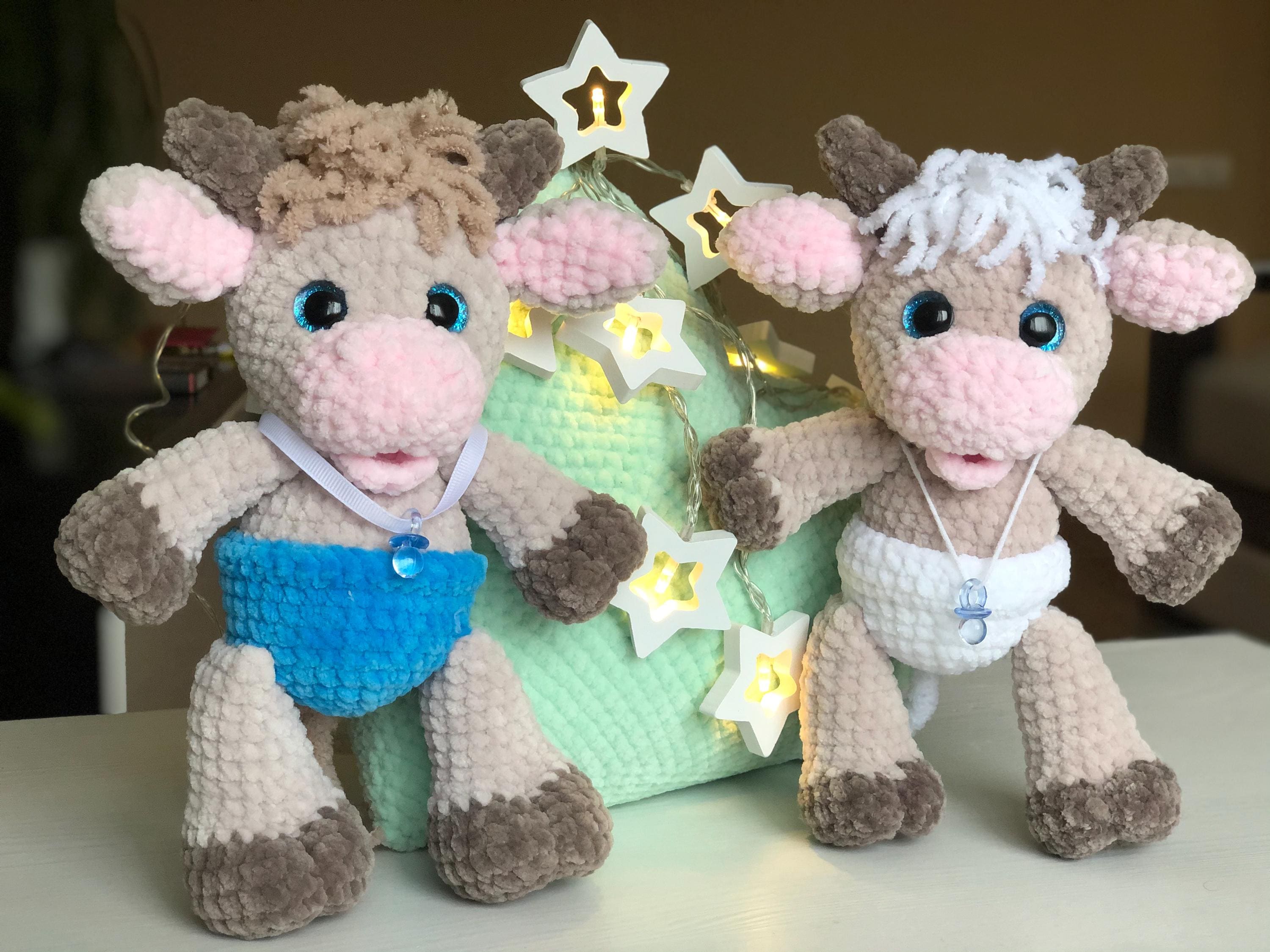 Baby BULL in Diaper Crochet Pattern / Crochet Bull PATTERN PDF (english ...