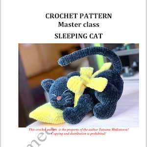 Sleeping CAT / Crochet Cat PATTERN PDF (english Terms) / Amigurumi ...