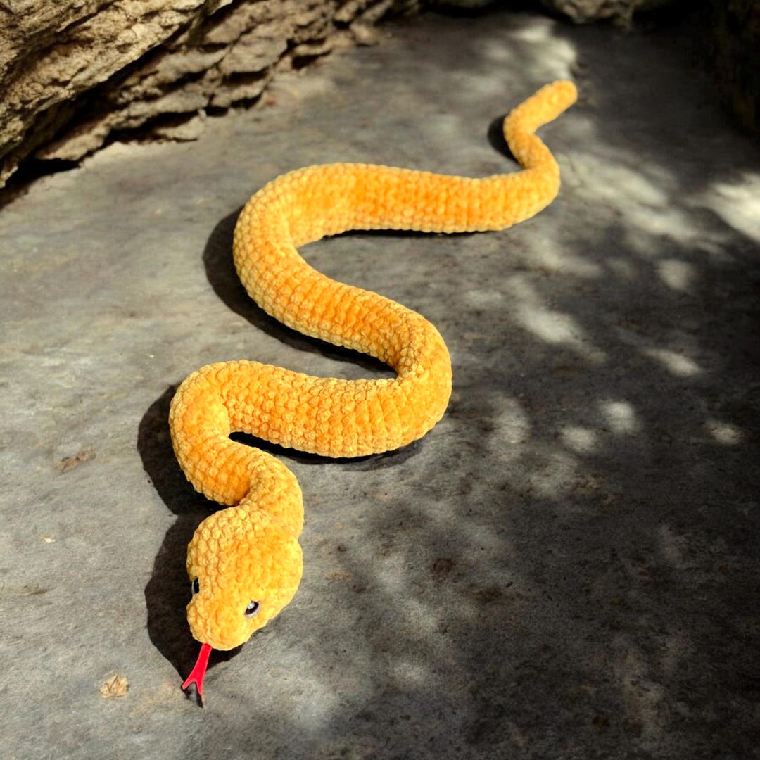 SNAKE Realistic 32'' / Crochet Snake PATTERN PDF (english Terms ...