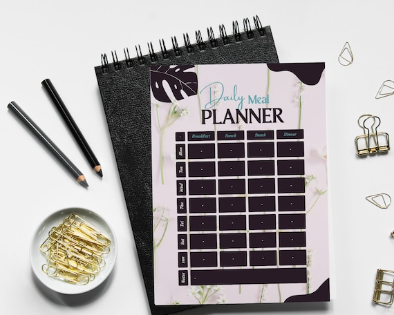 Printable Daily Planner Card Digital Daily Planner Editable - Etsy