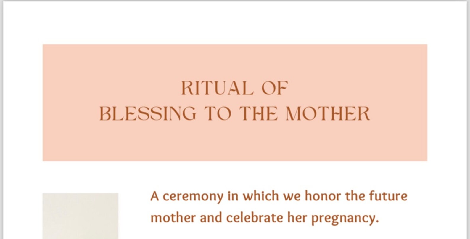 Mama Blessing Ceremony Ritual Mother to Be With Your Tripe - Etsy