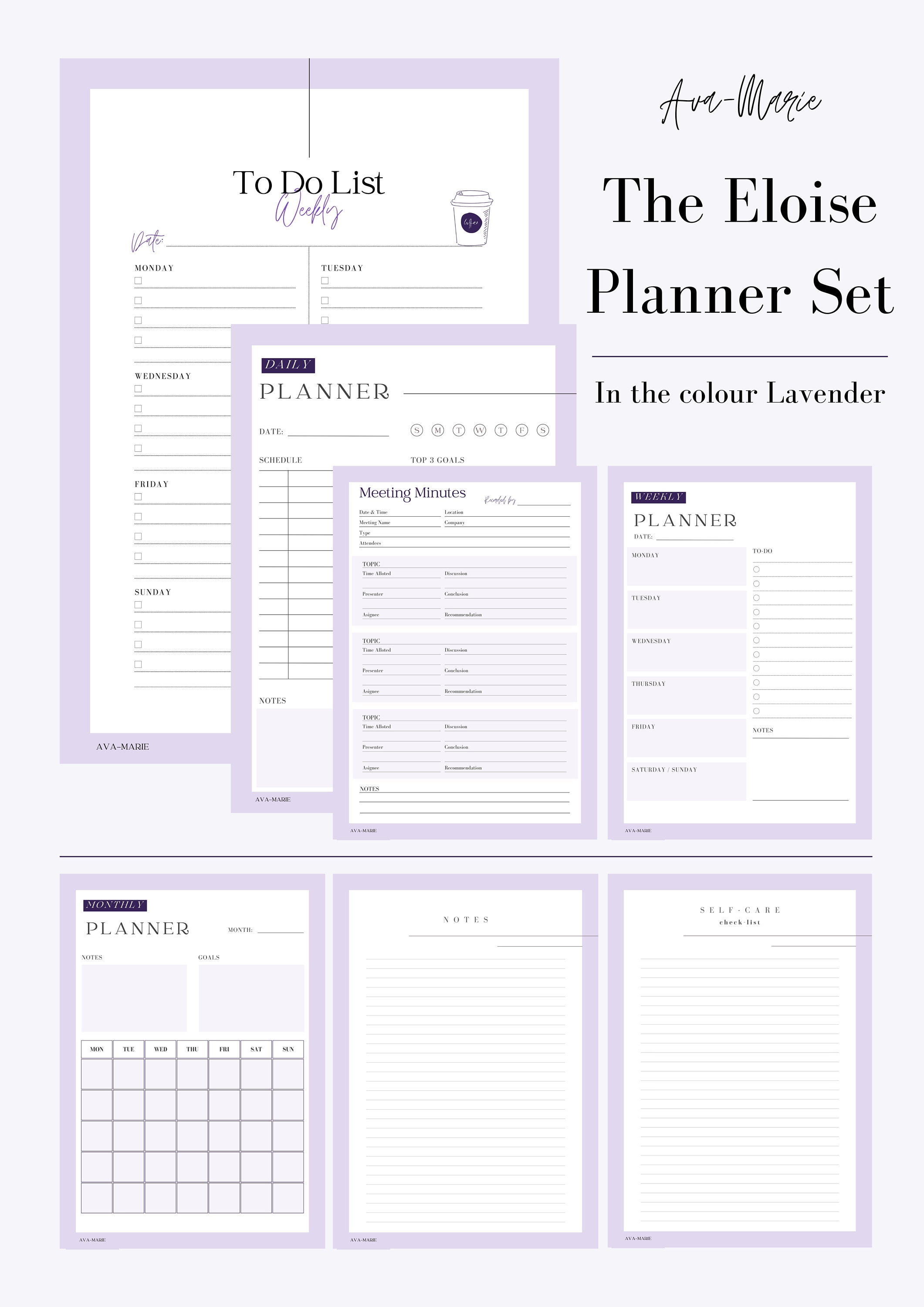Beautiful Planner Set - Etsy