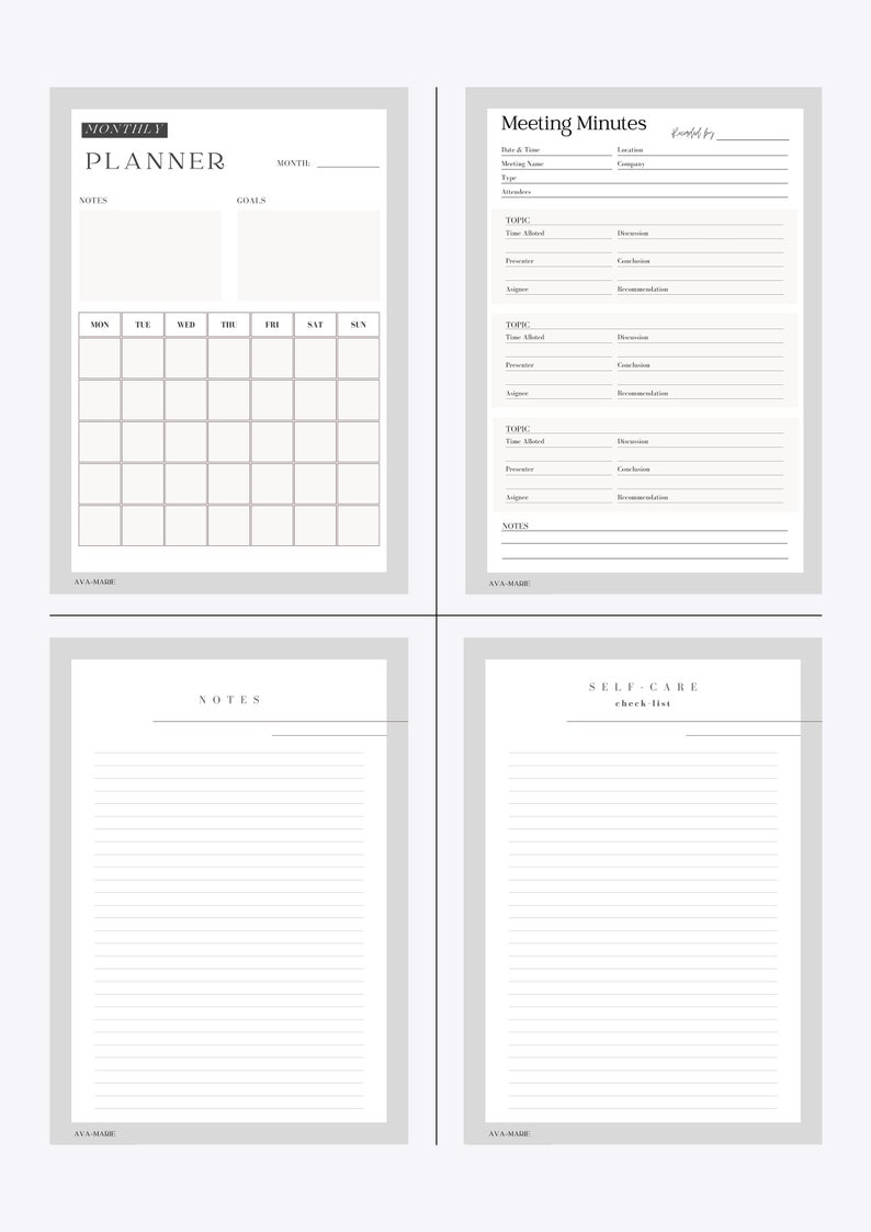 Beautiful Planner Set - Etsy