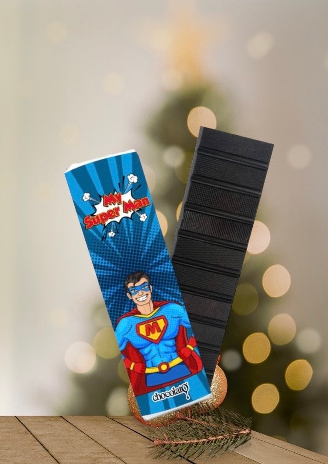 New Year My Super Man Chocolate, Noel Gift, 8 X 100 G. - Etsy