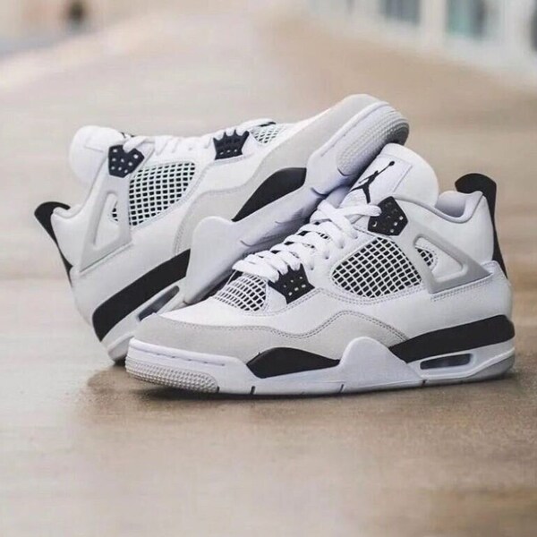 Jordans 4 Retro Military Black Womens - Etsy