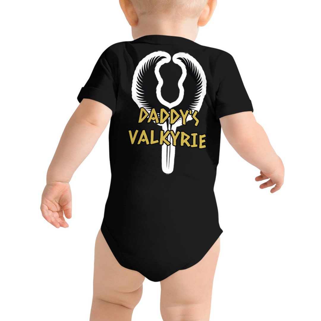Daddy's Valkyrie Baby Girl Short Sleeve One Piece - Etsy