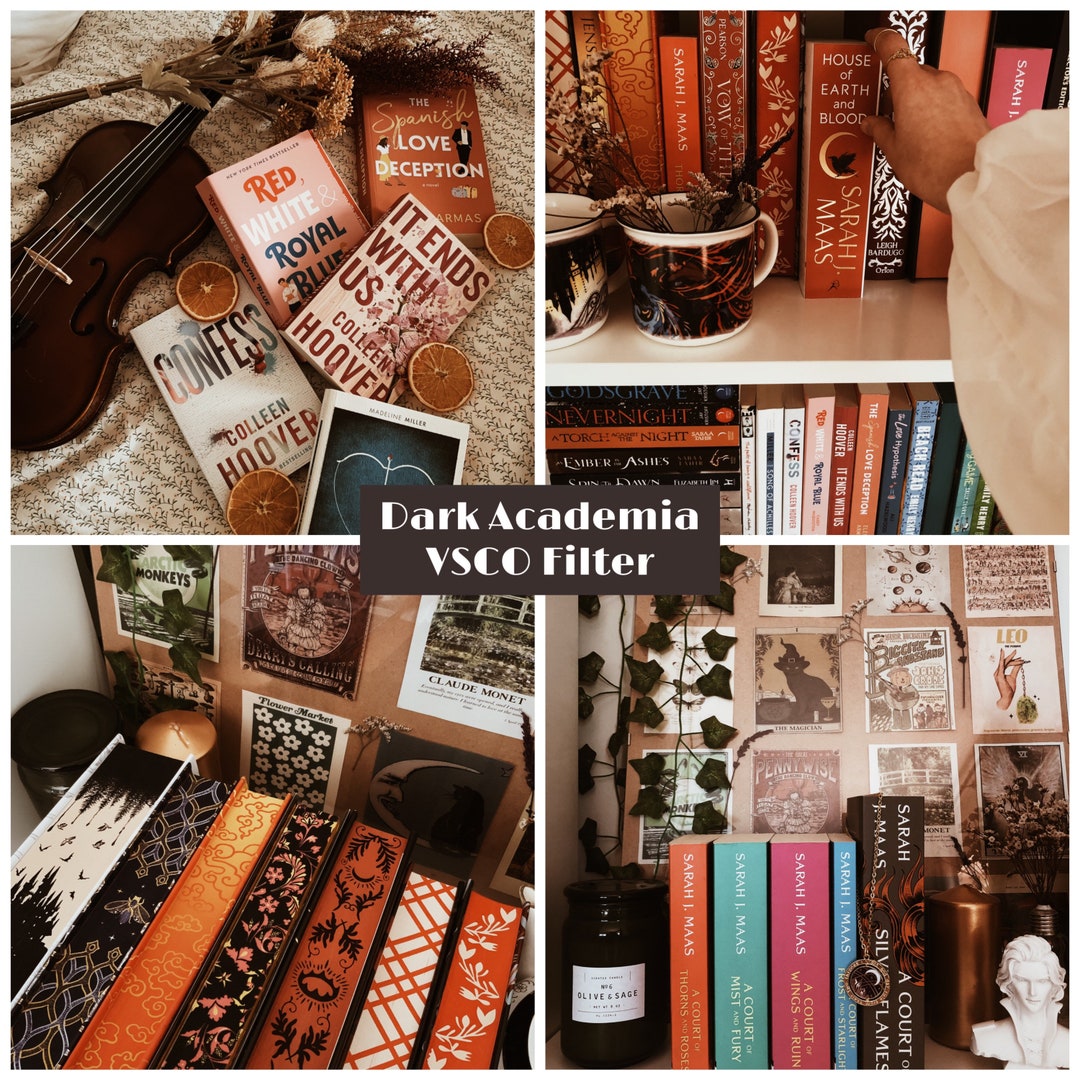 VSCO Dark Academia Preset Filter for Bookstagram - Etsy