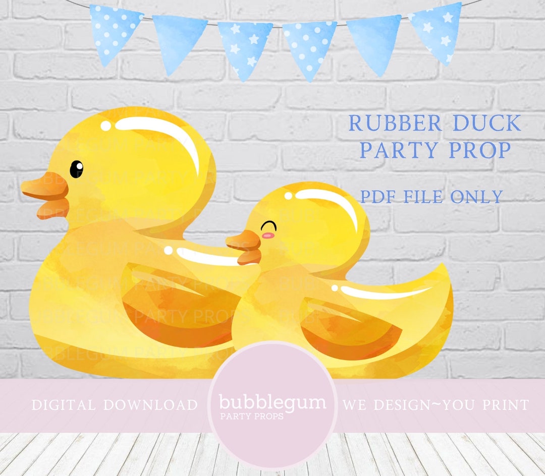 Rubber Ducks 36 Inch Cutout Party Prop Yellow Rubber Ducky Character ...