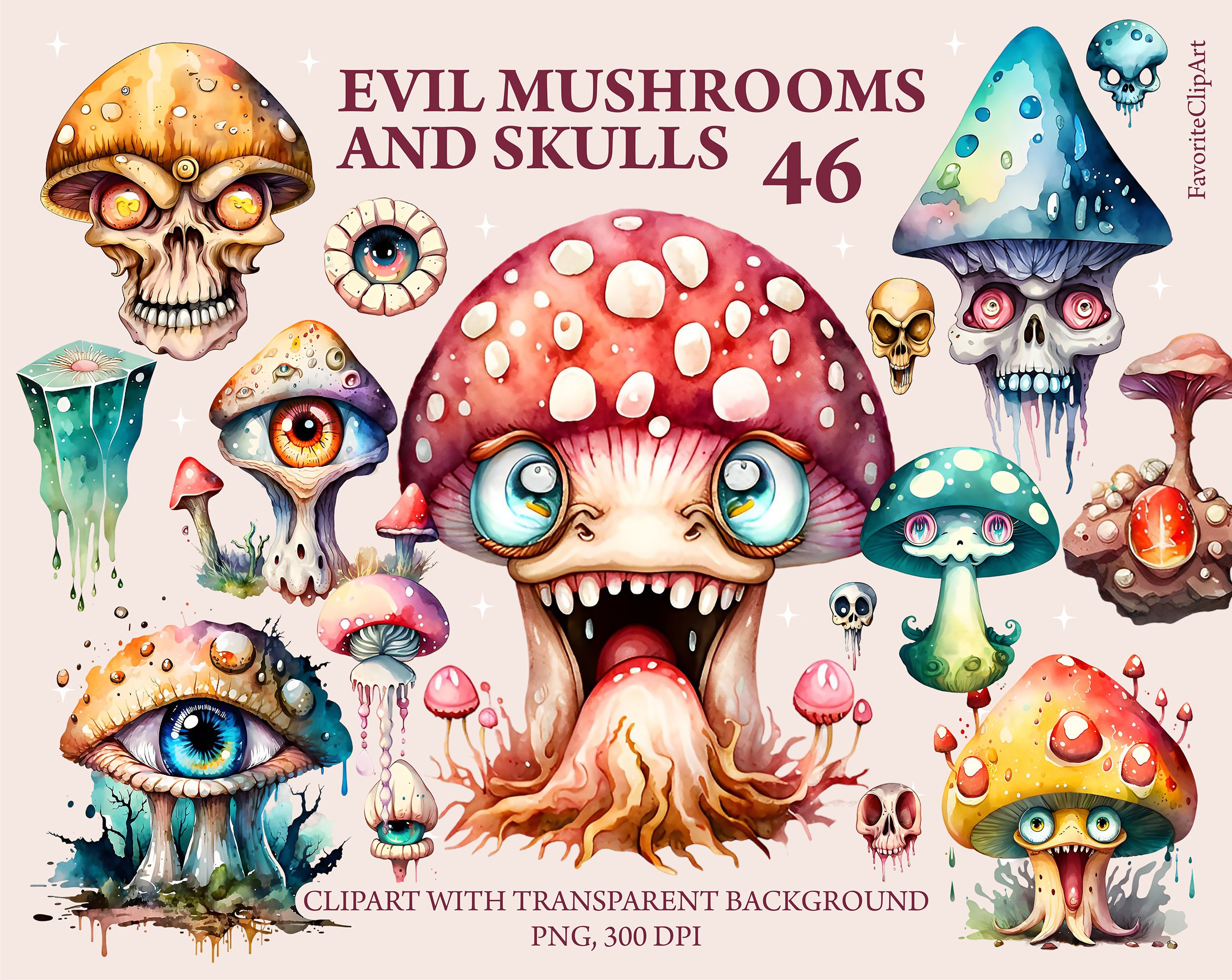 Drawings Of Evil Mushrooms