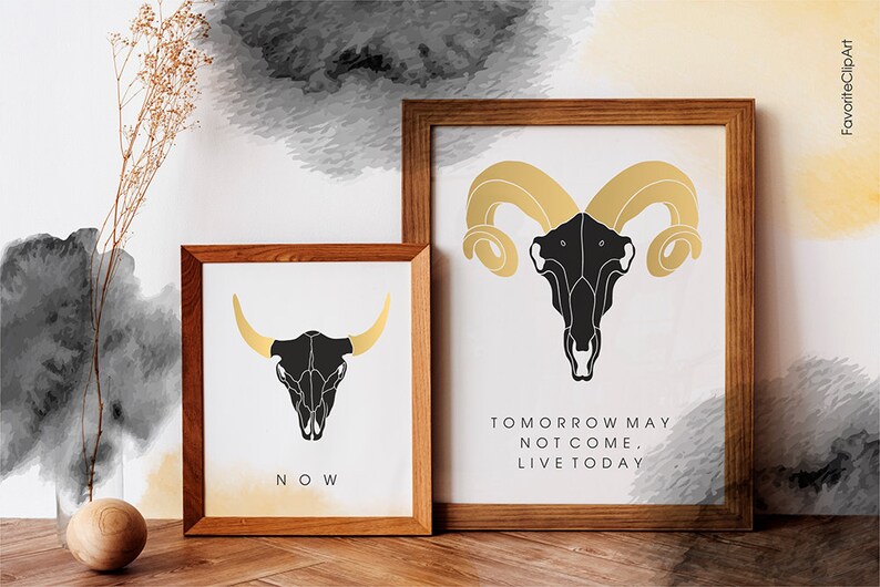 Collection of 81 Skull Cliparts. Skulls Silhouettes Tattoo | Etsy