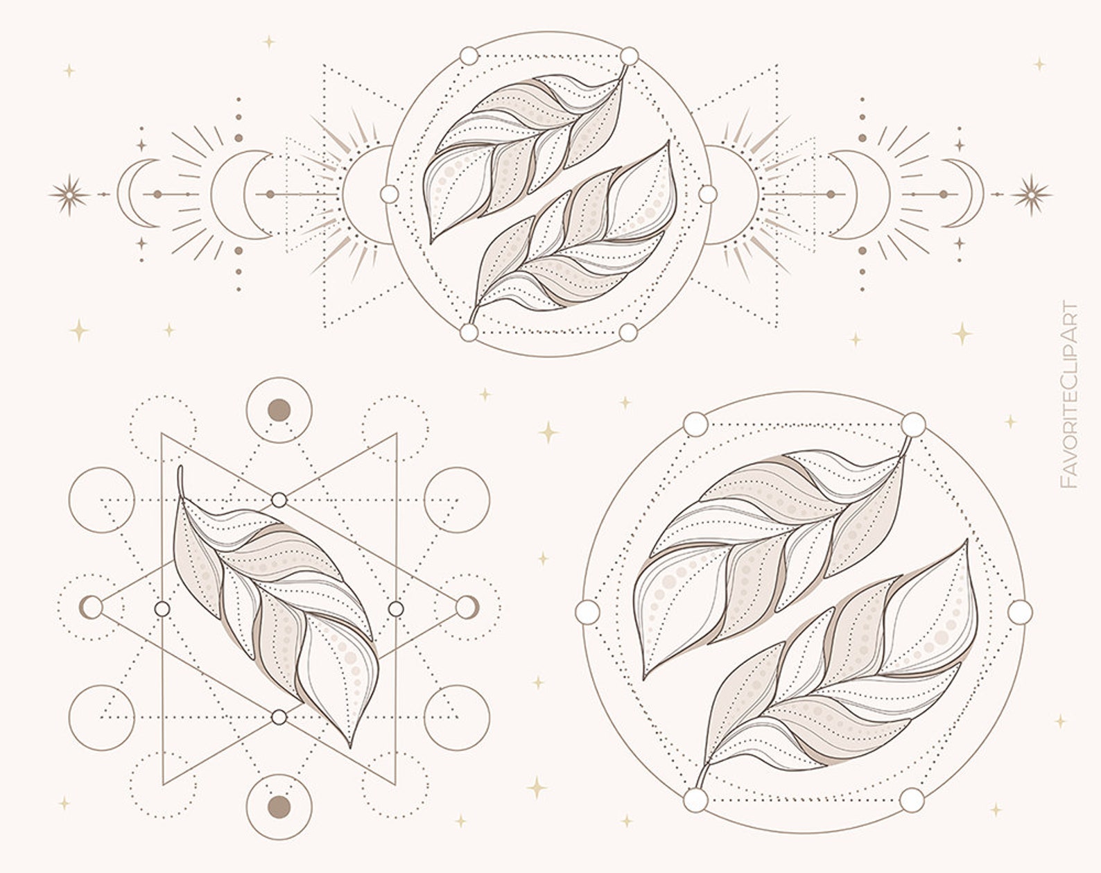 Magic Feathers Clipart. Ready to Print. Phoenix Bird Feather - Etsy