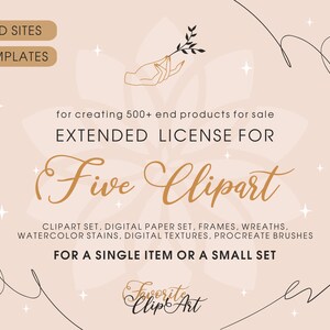 Five Clipart Extended License - for Five One Clipart or Five Clipart ...
