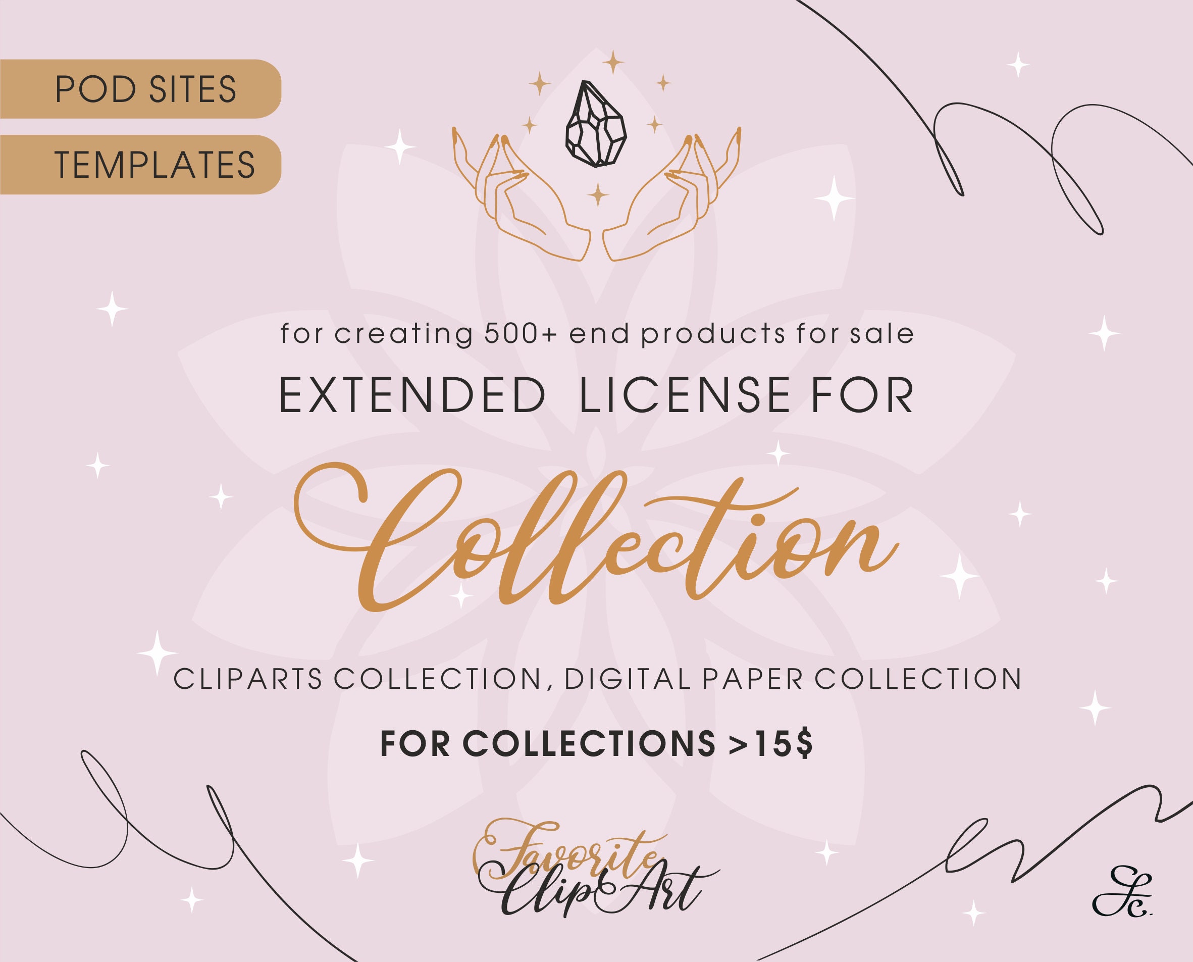 Clipart Collection Extended License for Collections Favoriteclipart - Etsy